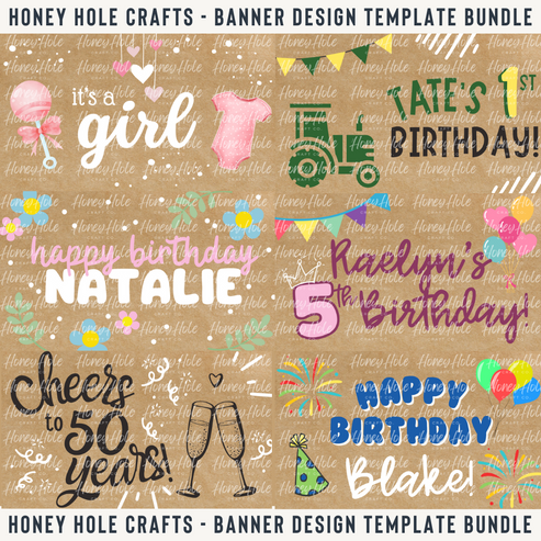 Simple Starter Designs - Mini Template Bundle – Honey Hole Crafts